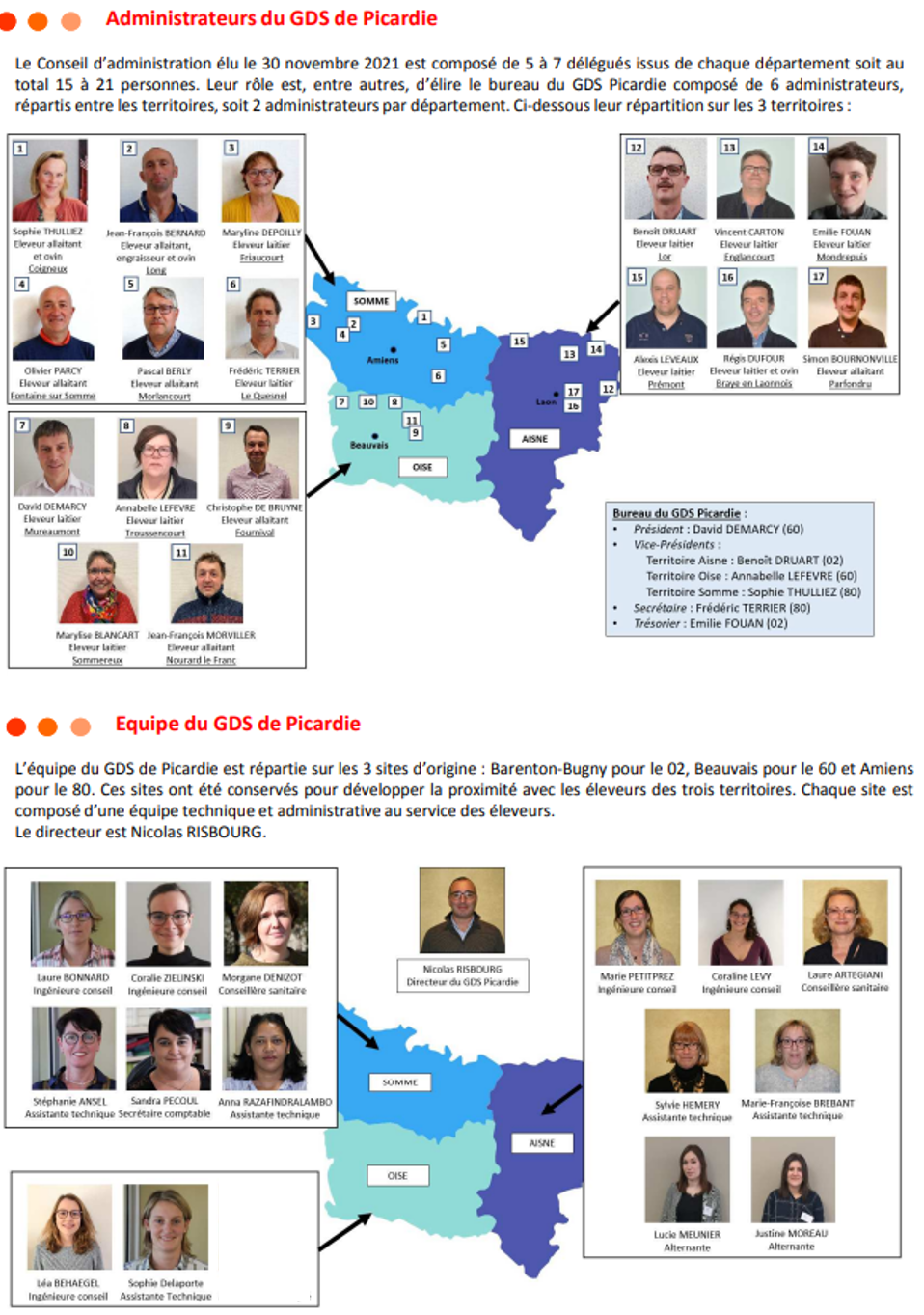 Evolution récente des GDS en Picardie – GDS Hauts de France